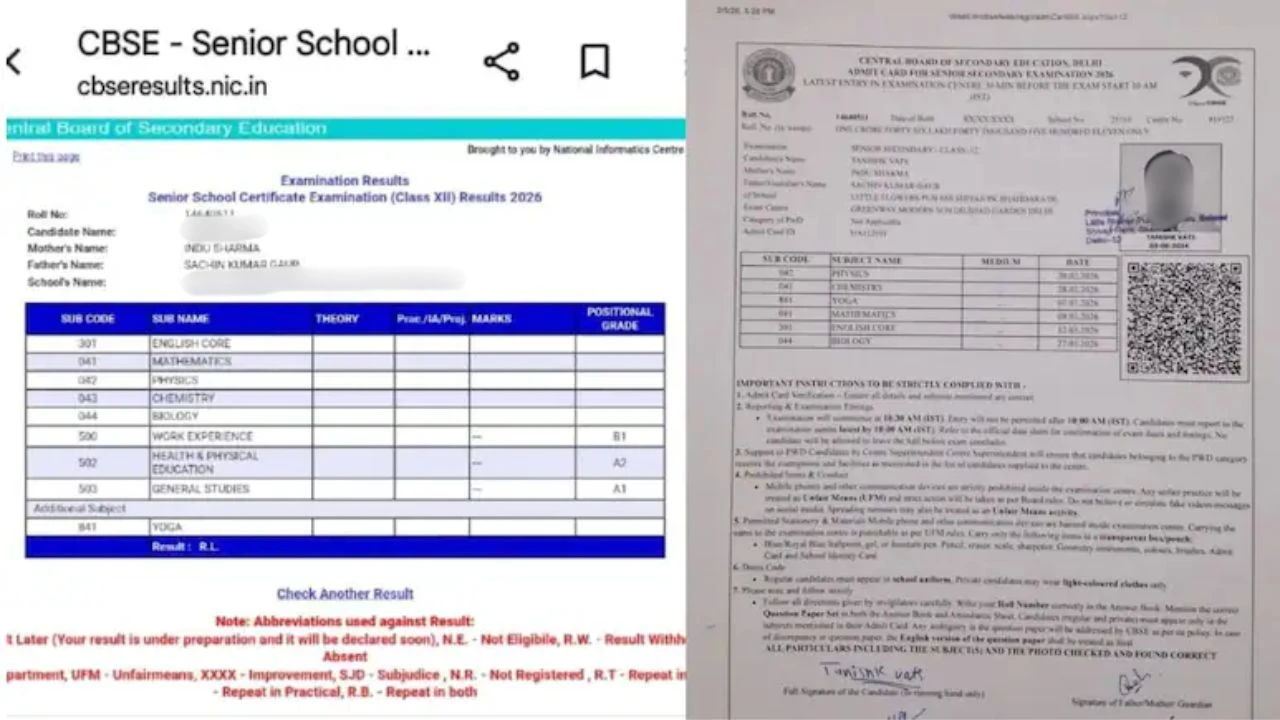 CBSEs big mistake Giving blank marksheet to student now facing ...